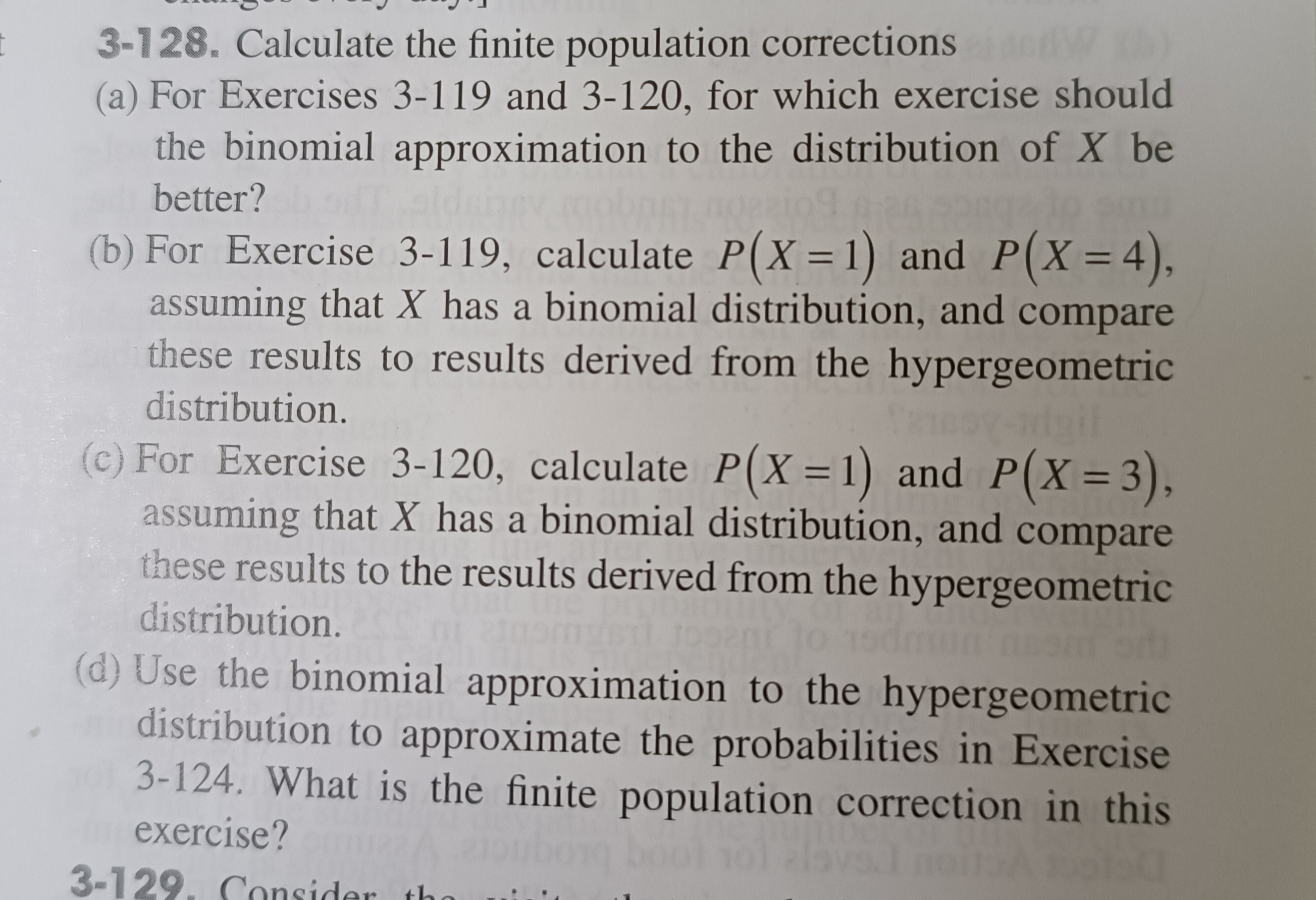 Solved 3-119. Suppose X has a hypergeometric distribution | Chegg.com