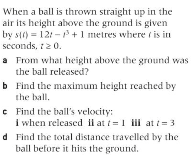 Solved When a ball is thrown straight up in the air its | Chegg.com