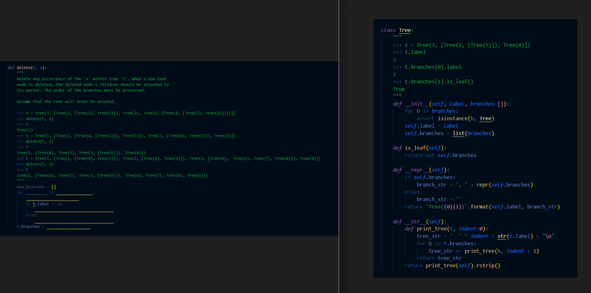 Solved please help me fill out the code on the left based on | Chegg.com