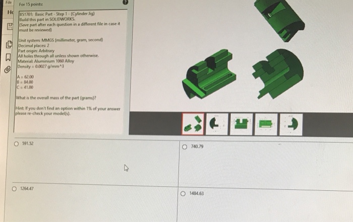 Solved B51701: Basic Part- Step 1 - (Cylinder Jig Build this | Chegg.com Solved B51701: Basic Part- Step 1 - (Cylinder Jig Build this | Chegg.com