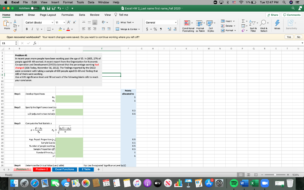 Solved Excel File Edit Data Window Help OXS17% Tue 12:47 PM | Chegg.com