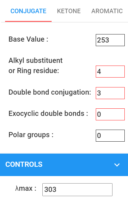 Solved Calculate Lambda_max of organic compounds using | Chegg.com