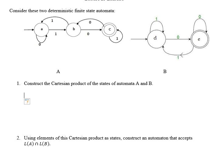 Solved Consider these two deterministic finite state | Chegg.com