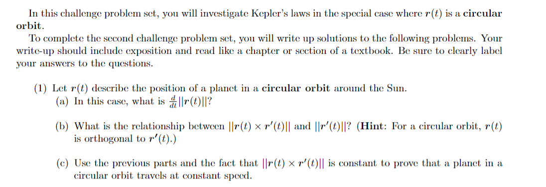Solved In this challenge problem set, you will investigate | Chegg.com