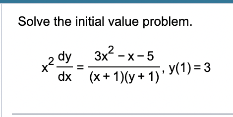 Solved Solve the initial value problem. | Chegg.com