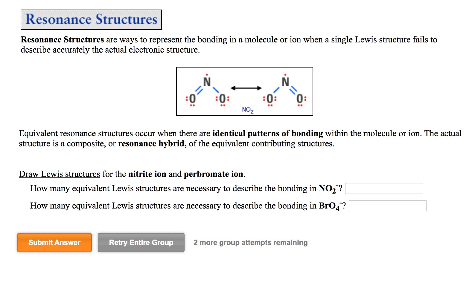 Solved Resonance Structures Resonance Structures are ways to | Chegg.com