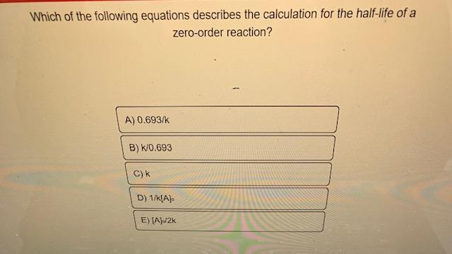 Solved Which of the following equations describes the | Chegg.com