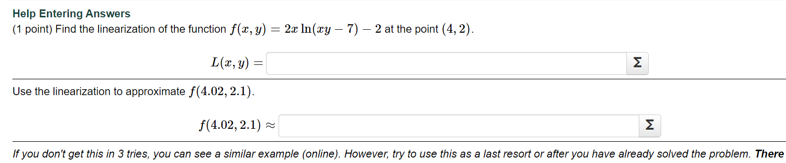 Solved Find The Linearization Of The Function
