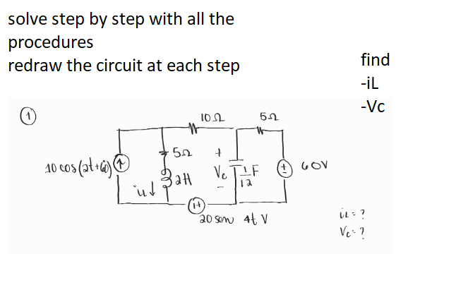 Solved solve step by step with all the procedures redraw the | Chegg.com