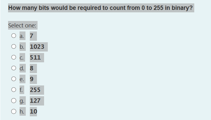 Solved The number of nibbles needed for a 32 bit number are: | Chegg.com