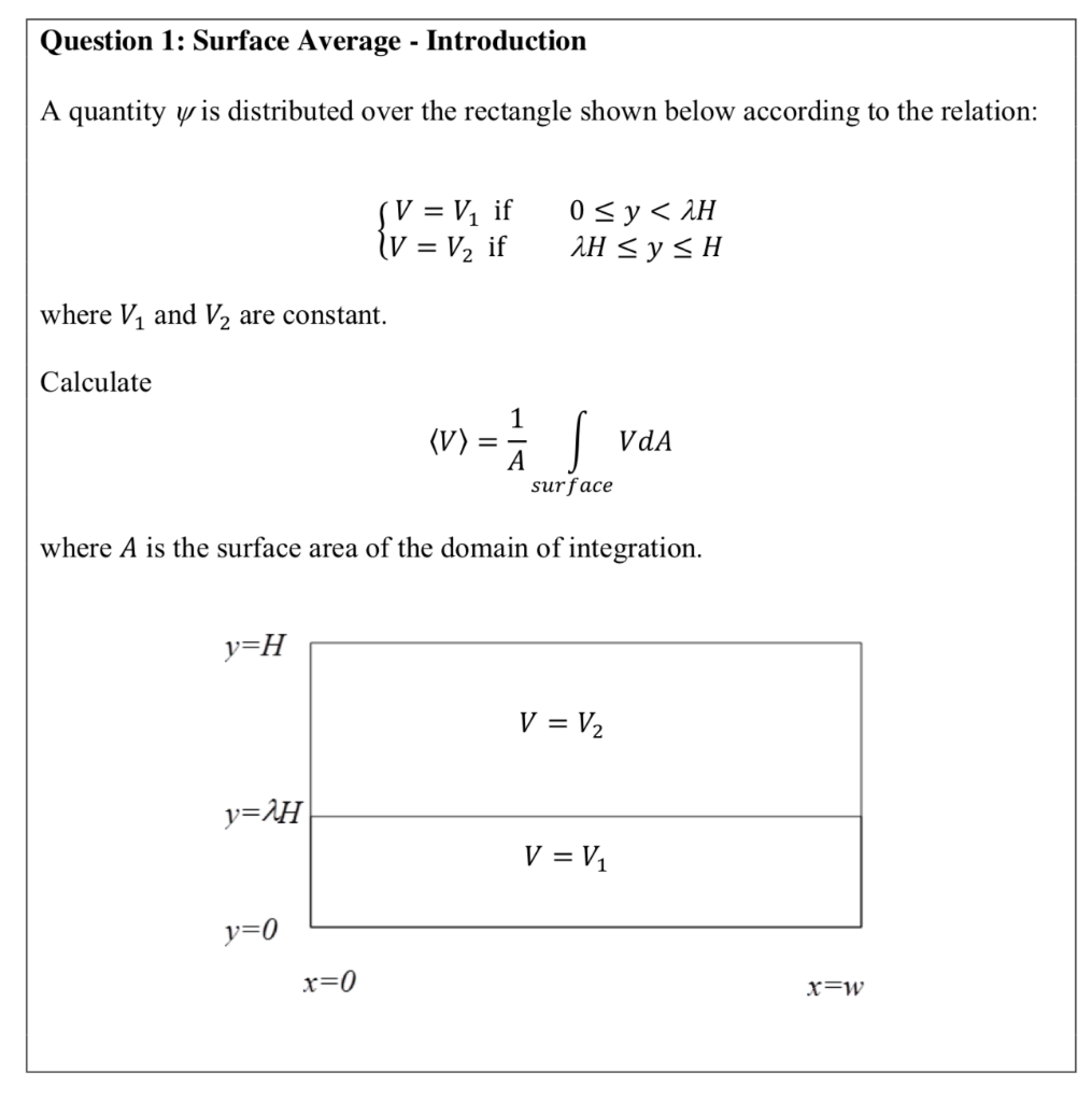 Solved Question 1: Surface Average - Introduction A quantity | Chegg.com