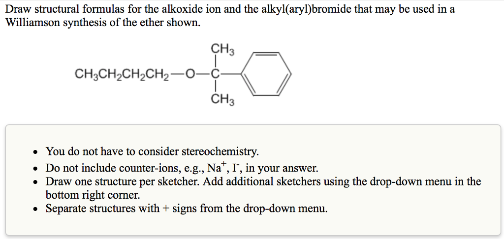 Solved Draw structural formulas for the alkoxide ion and the | Chegg.com
