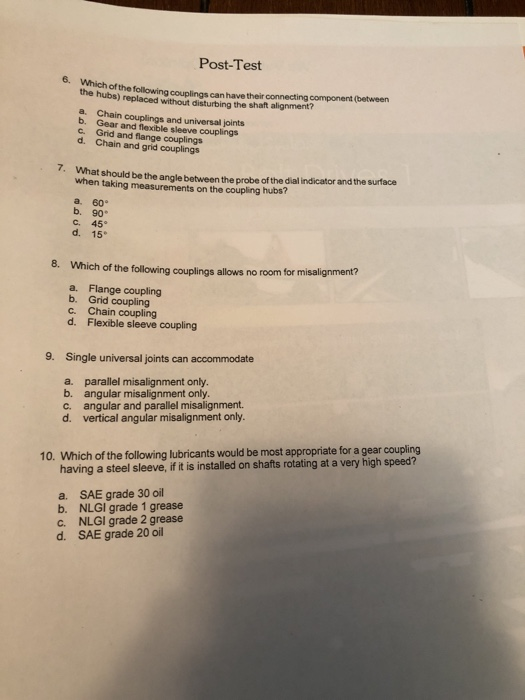 Solved Appendix D Post-Test 1. What is the most precise | Chegg.com