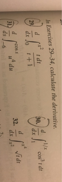 Solved Calculate the derivative. d/dx integral^x^2_0 t dt/t | Chegg.com