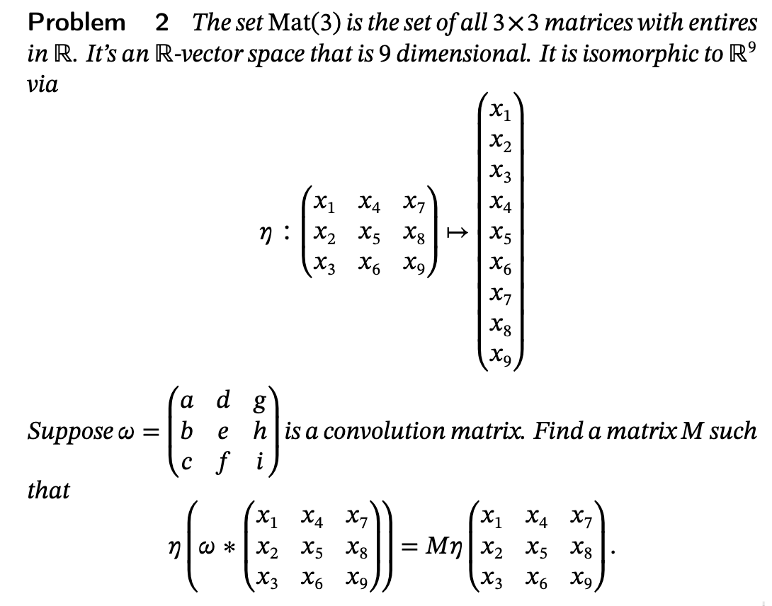 Solved Problem 2 The set Mat(3) is the set of all 3×3 | Chegg.com