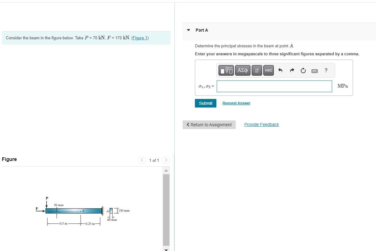 Solved Consider the beam in the figure below. Take | Chegg.com