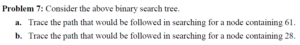 Solved Consider the following binary search tree: tree 56 47 | Chegg.com