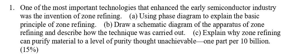 Solved One of the most important technologies that enhanced | Chegg.com