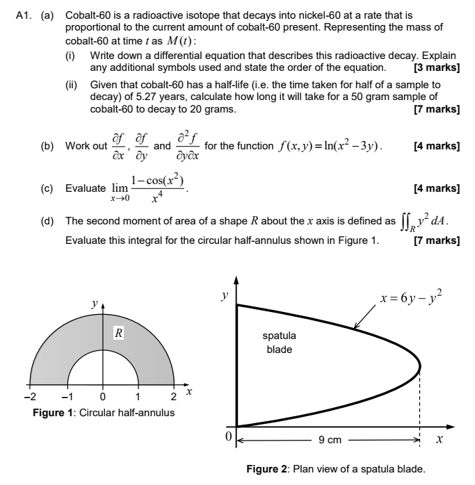 Solved 1. (a) Cobalt-60 is a radioactive isotope that decays | Chegg.com