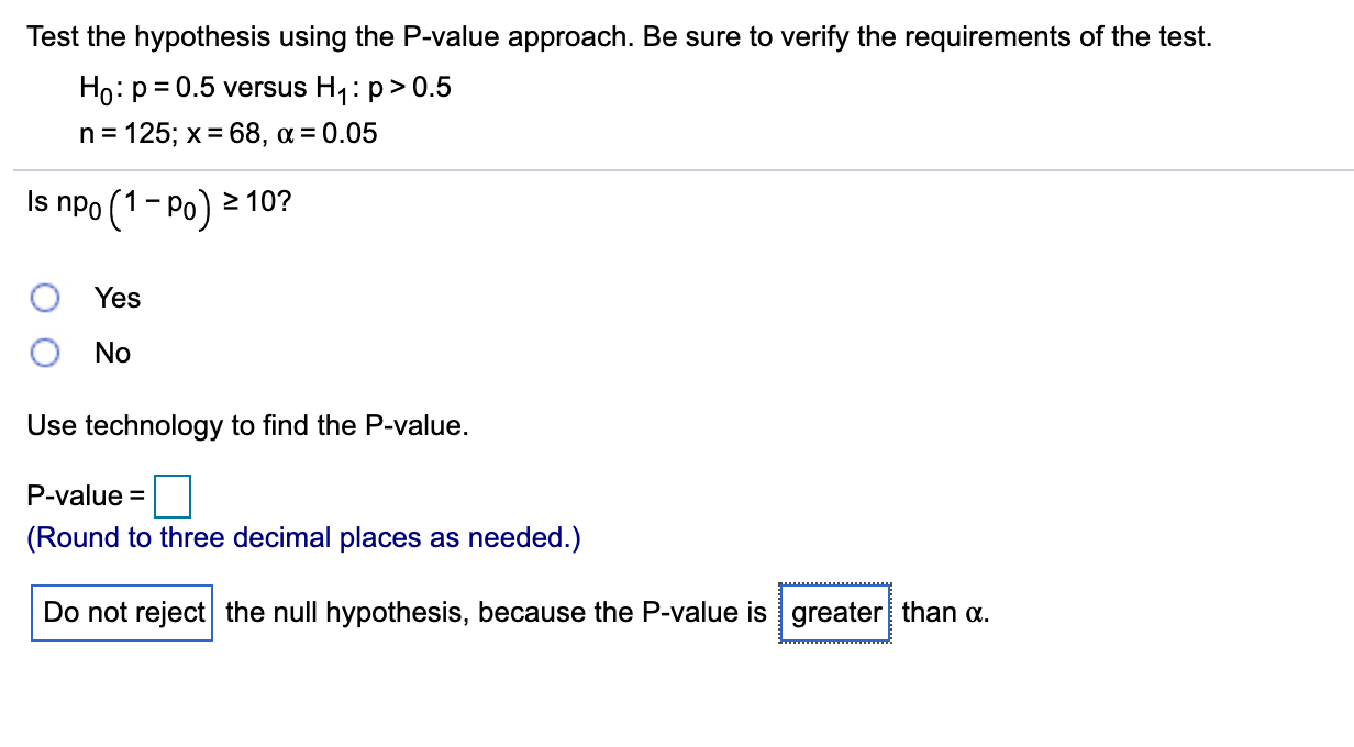 Solved Test the hypothesis using the P-value approach. Be | Chegg.com