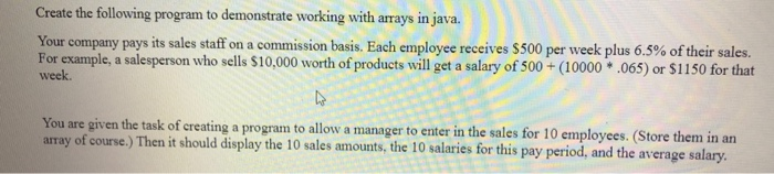 Solved Create the following program to demonstrate working | Chegg.com