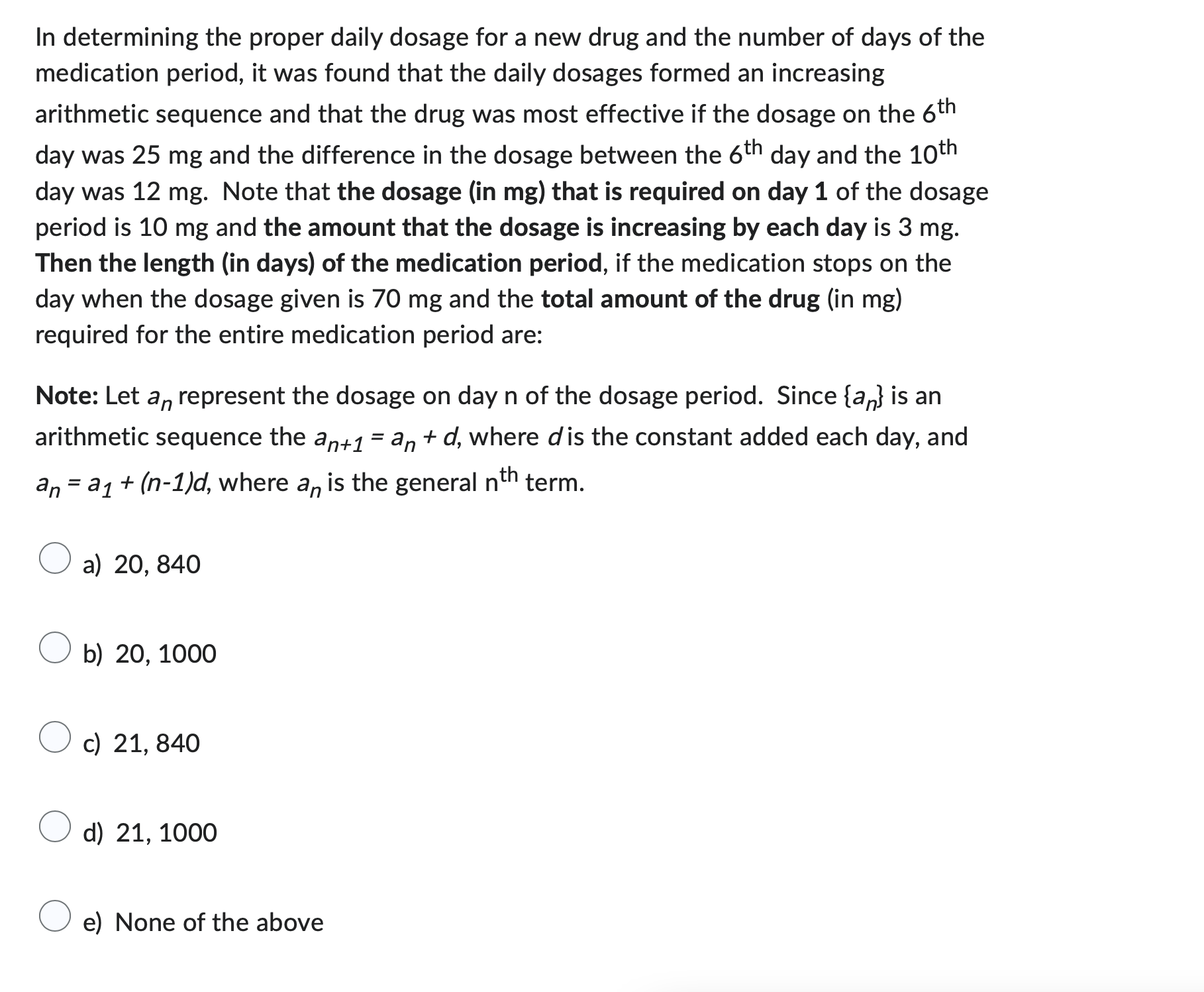 Solved In determining the proper daily dosage for a new drug | Chegg.com