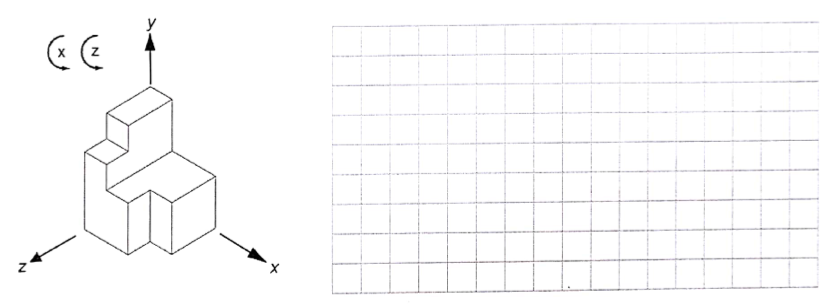 Solved Rotate the following object 90 degrees | Chegg.com