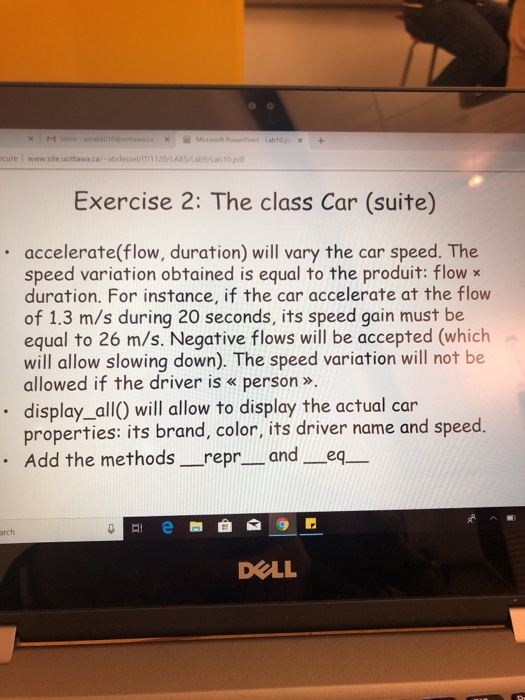 Solved site uottawa ca T1120LABS/Lab9/Lab10 pd Exercise 2 - | Chegg.com