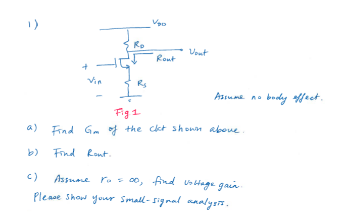 Solved Effective transconductance (Gm) of a circuit. FInd | Chegg.com