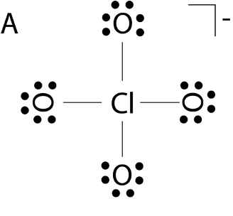 Here is a picture of a possible structure for ClO-4 | Chegg.com