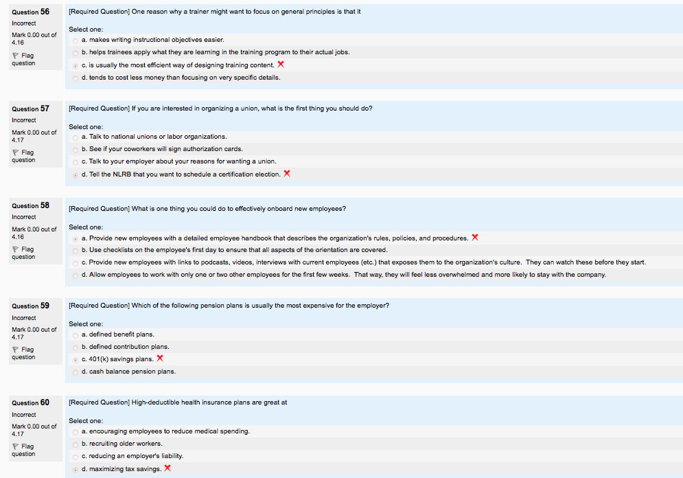 Solved [Required Question] One reason why a trainer might | Chegg.com