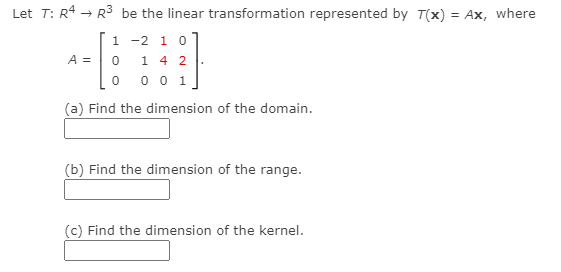Solved Let T: R4 → R3 be the linear transformation | Chegg.com