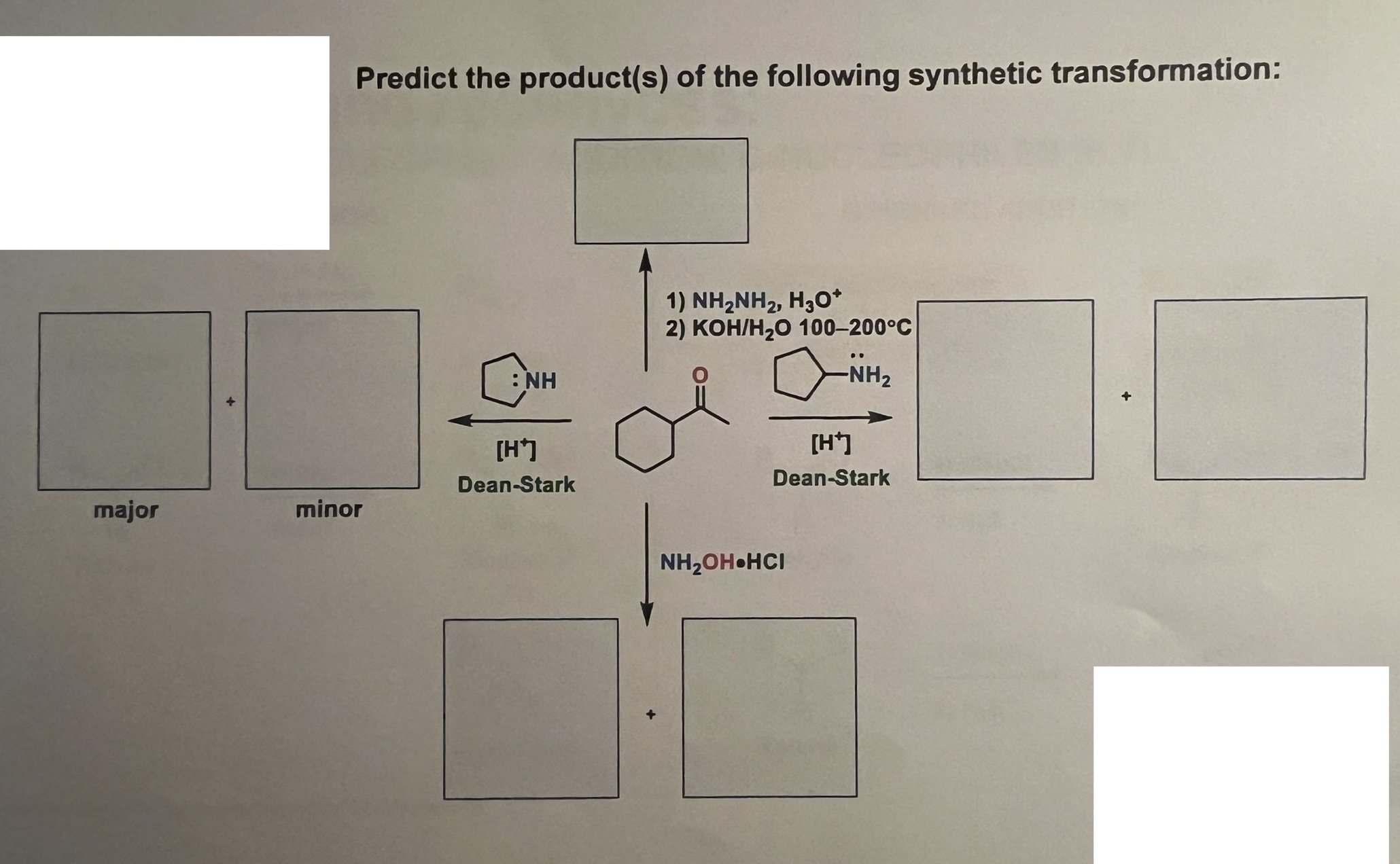 Solved Predict the product(s) of the following synthetic | Chegg.com