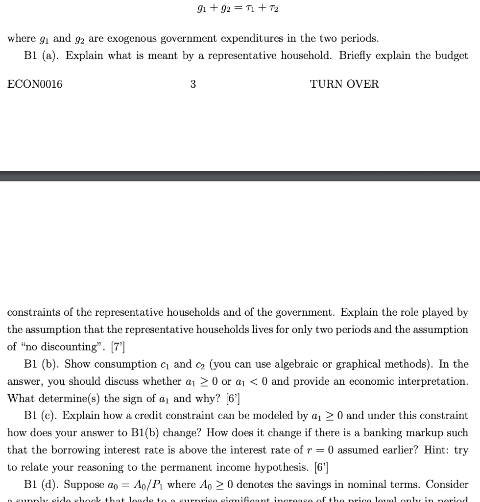PART B Answer all sub-parts of part B in a total of | Chegg.com