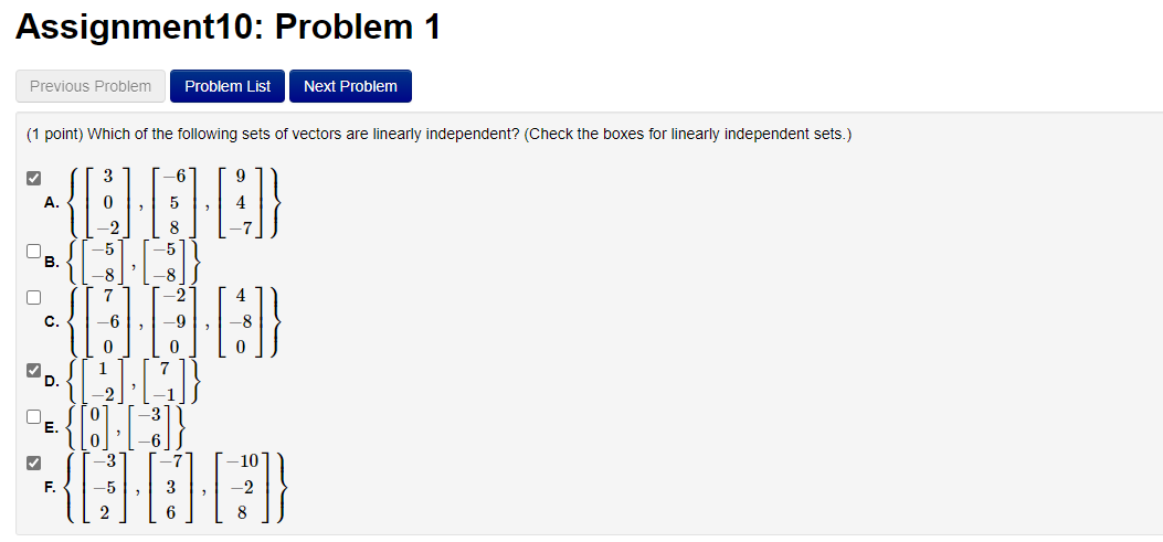 Solved Assignment10 Problem 1 Previous Problem Problem List 1881