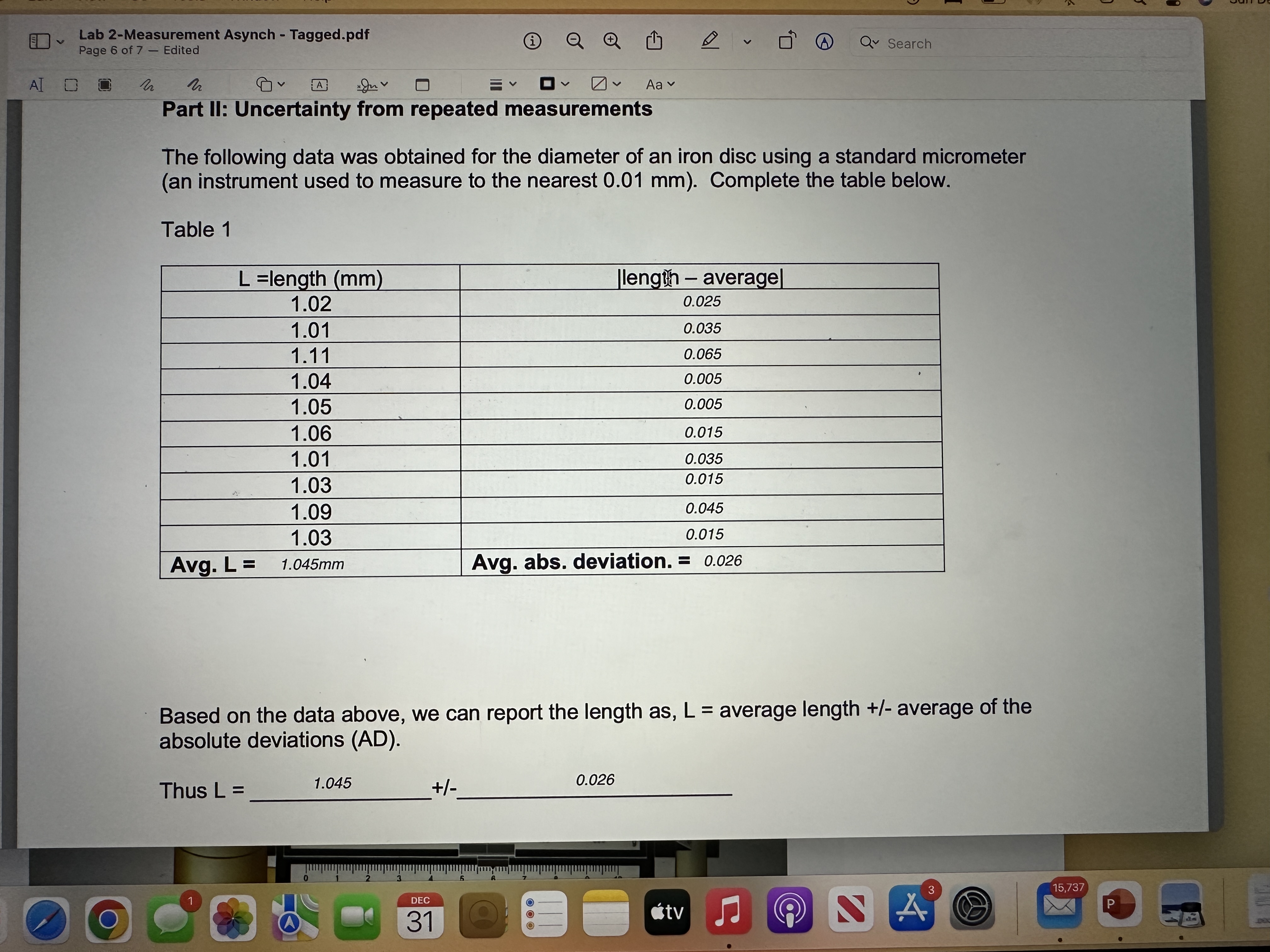 Solved what could have caused variations in the table?? | Chegg.com