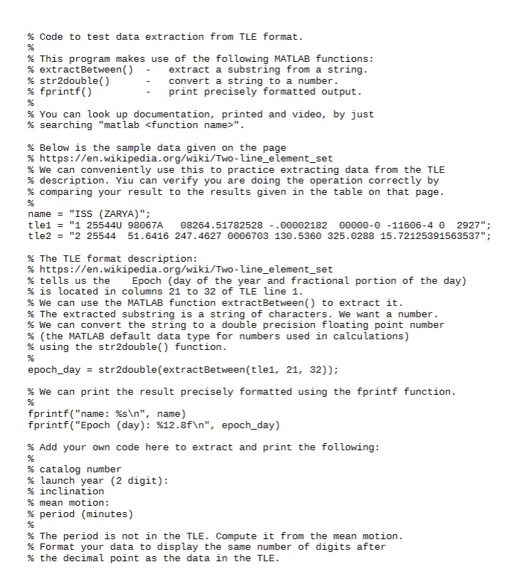We will write code to extract from this data some | Chegg.com