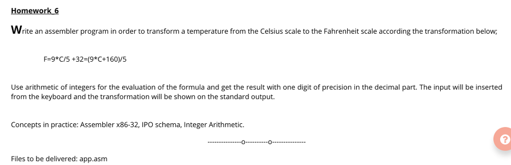 Solved Write an assembler program in order to transform a | Chegg.com