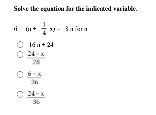 Solved Simplify. -2 6 1 36x6 O 36 +6 36x6 36 Solve the | Chegg.com