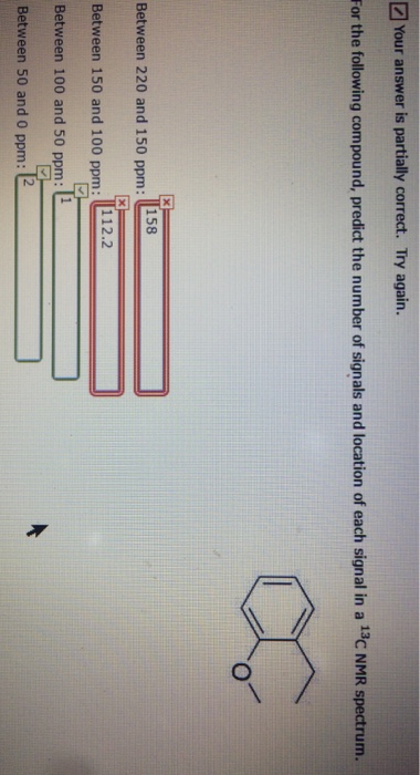 Solved For the following compound, predict the number of | Chegg.com