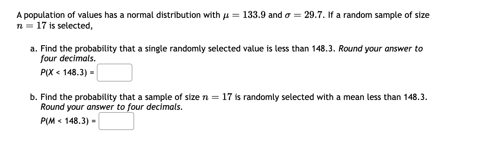 Solved A population of values has a normal distribution with | Chegg.com