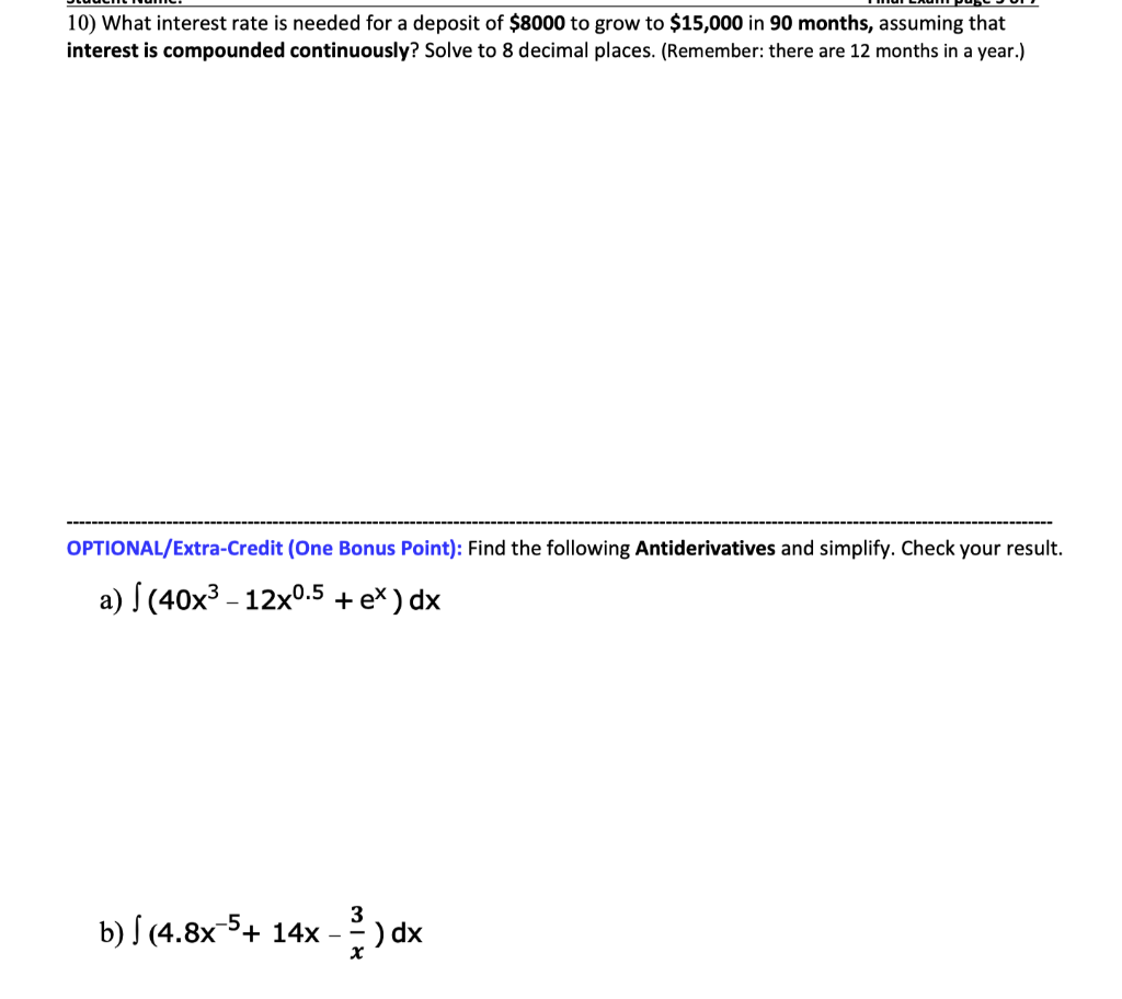 Solved INSTRUCTIONS for problems #1 through #9: Find | Chegg.com