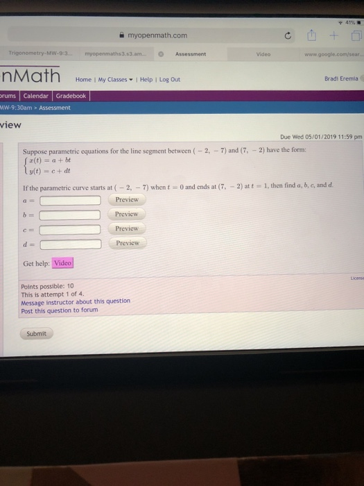Solved 을 myopenmath.com Trigonometry-MW-9.3 myopenmaths | Chegg.com