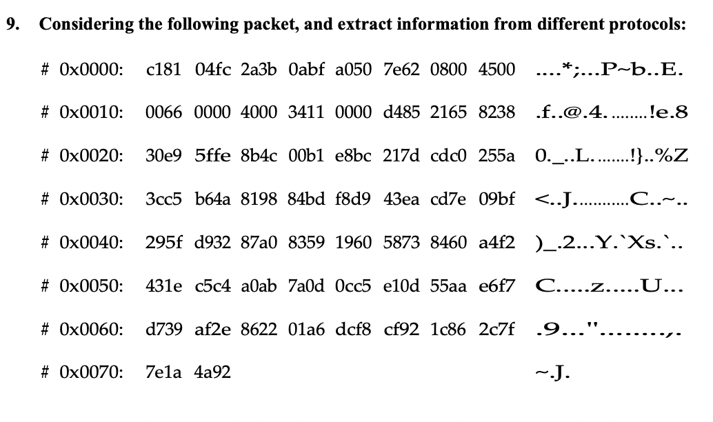 Solved In this unit, you are given a number of packets and | Chegg.com