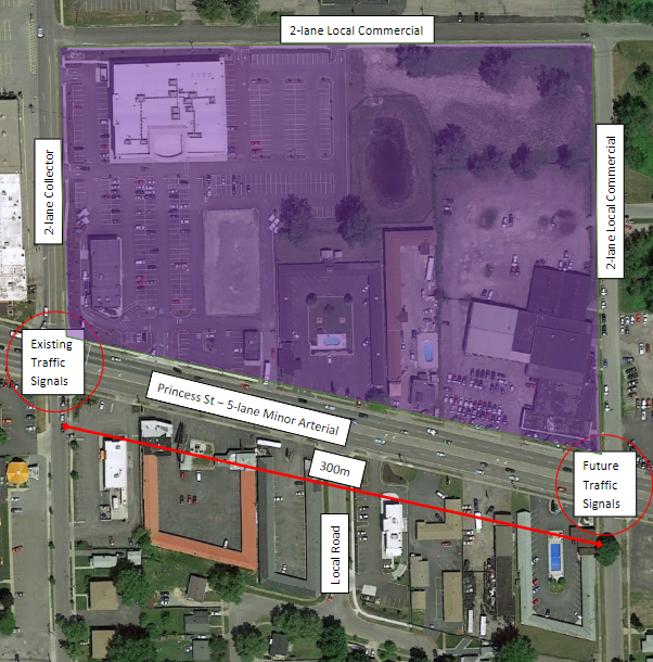 Solved 2-lane Local Commercial menn H- 2-lane Collector | Chegg.com