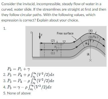 Solved Consider the inviscid, incompressible, steady flow of | Chegg.com