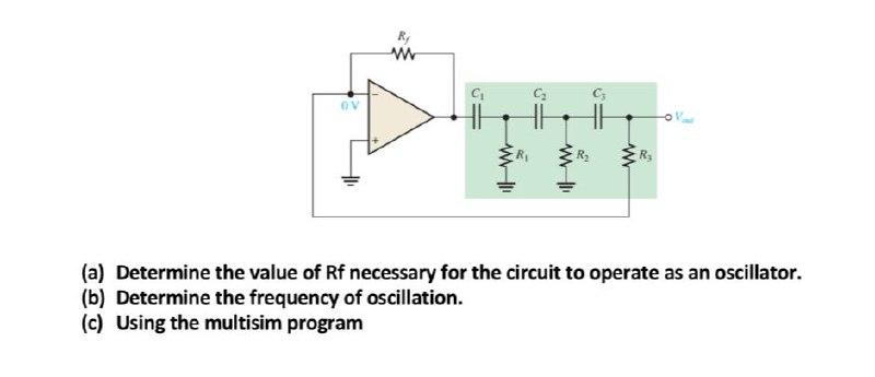 Solved w OV w R } R; (a) Determine the value of Rf necessary | Chegg.com