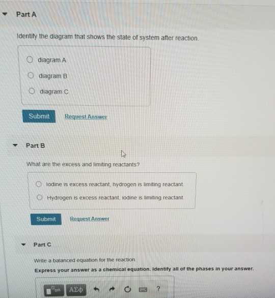 - Part A Identify the diagram that shows the state of | Chegg.com