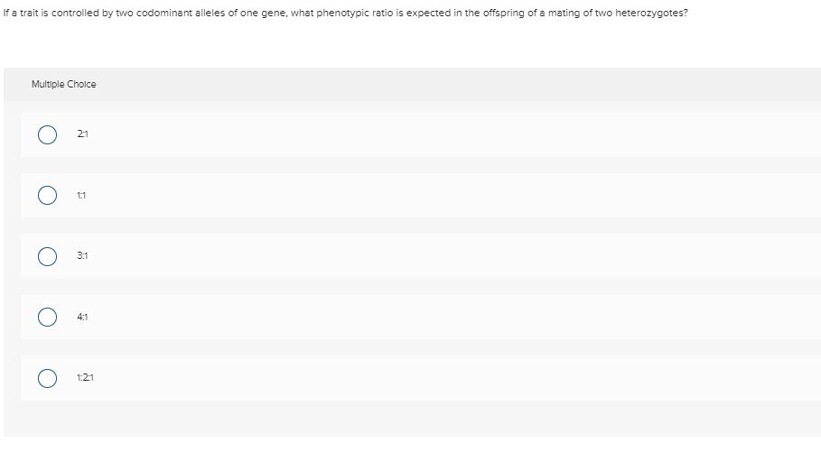 Solved If a trait is controlled by two codominant alleles of | Chegg.com