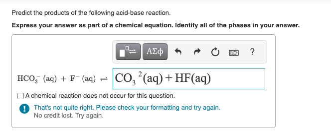 Solved Predict the products of the following acid-base | Chegg.com